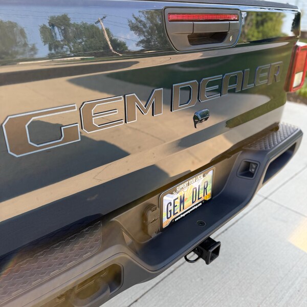 2019-2021 Custom Grill Letter Inserts for Front Grill 1/16" ABS Plastic ...