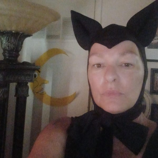 Bat Hood | Cat Hood | Vintage Bat Hood | Bat Bonnet - Etsy