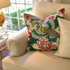 Multicolor Pillow Cover- Phoenix Pillow- Chinoiserie Pillow Cover ...