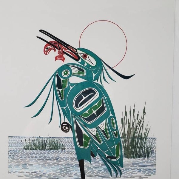 Matted Art Print "dancing Goose" by Artist Benjamin Chee Chee 11"x14 ...