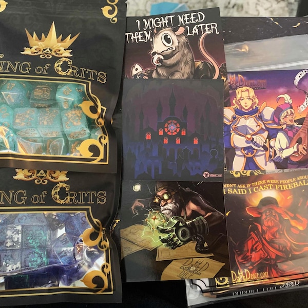 Lolth's Drow Exclusive 11 Dice Set | Underdark Chains & Spiders Dark ...