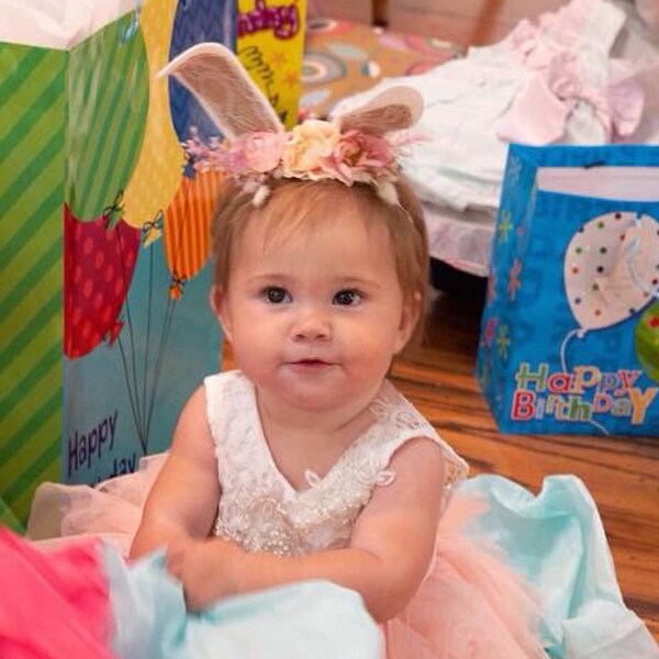 Some Bunny to Love Easter Spring Bunny Rabbit Flower Crown Headband - Etsy