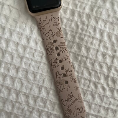 Floral Faith Watch Band 38mm 40mm 41mm 42mm 44mm 45mm S/M M/L Series 1 ...