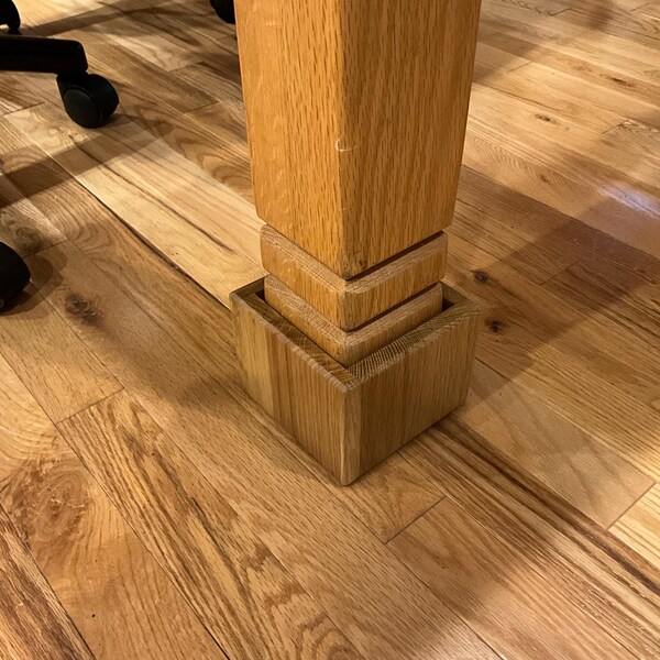 4 Log Risers--3" Lift--1 7/8" Dia Leg Opening--elm Wood--sturdy Blocks ...