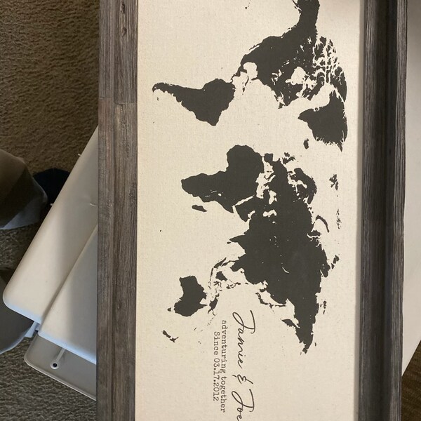 Push Pin Travel Map, World Travels Map, Map Art, World Map Canvas ...