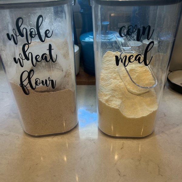 Canister Labels, Pantry Labels, Kitchen Labels, Custom Labels ...