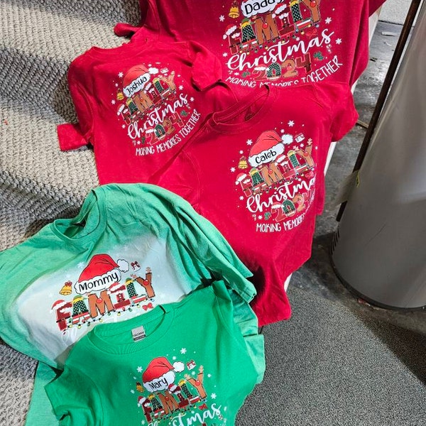 Family Christmas Crew Ready to Press, Christmas DTF Transfers, Bulk Dtf ...