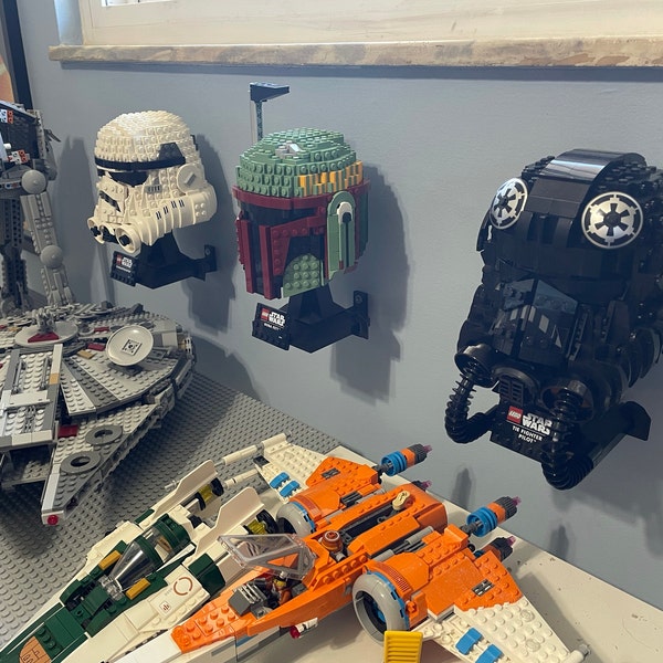 Ultimate Display Wall Mount Display for All Lego Helmets Boba Fett ...