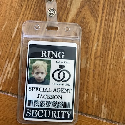 Ring Security ID Badge Set With Sunglasses and Add-on Items Wedding ...