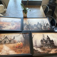 Watercolor Black and Red Digital Papers, Abstract Digital Backgrounds ...