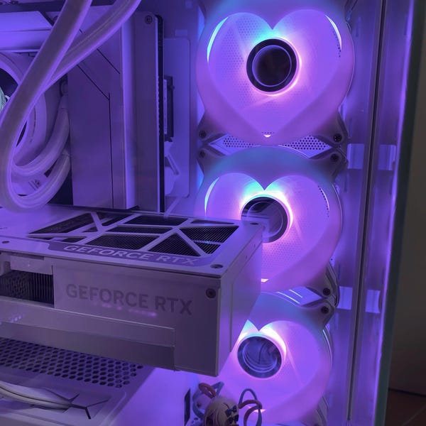 Crescent Anime Girl Computer Fan Shroud/ Grill /cover Custom 3D Printed ...