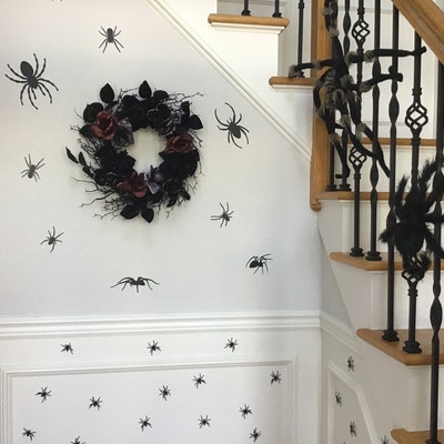 Spiders Medium Set of 30 Spooky Halloween Wall Decal Sticker - Etsy