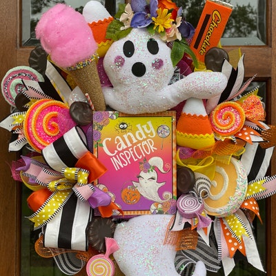 Happy Halloween Wreath Whimsical Halloween Wreath Halloween - Etsy