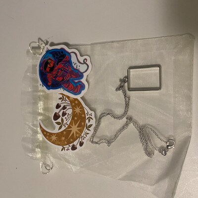 The 1975 Inspired Silver Rectangle Box Necklace. - Etsy