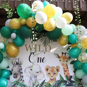 Wild One Balloon Garland Kit PREMIUM Jungle Themed DIY - Etsy
