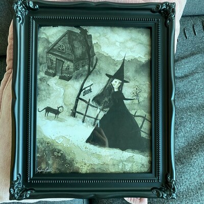 When a Witch Goes off to Work 8x10 Print of an Original Painting by ...