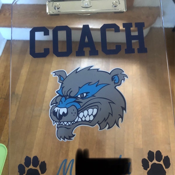 Coach Clipboard, Personalized Clipboard Coach, Coach Gift, Cheer Coach ...