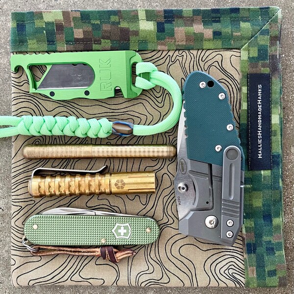 EDC Hank Topography Themed Hank Men's Handkerchief Women's Handkerchief ...