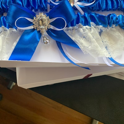 Royal Blue Wedding Garter Set, Blue Wedding Garter, Bridal Garter ...