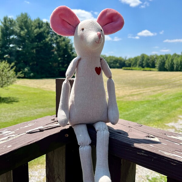 30 Cm Soft Toy Rag Doll Making Mouse Sewing PDF Pattern and Tutorial - Etsy