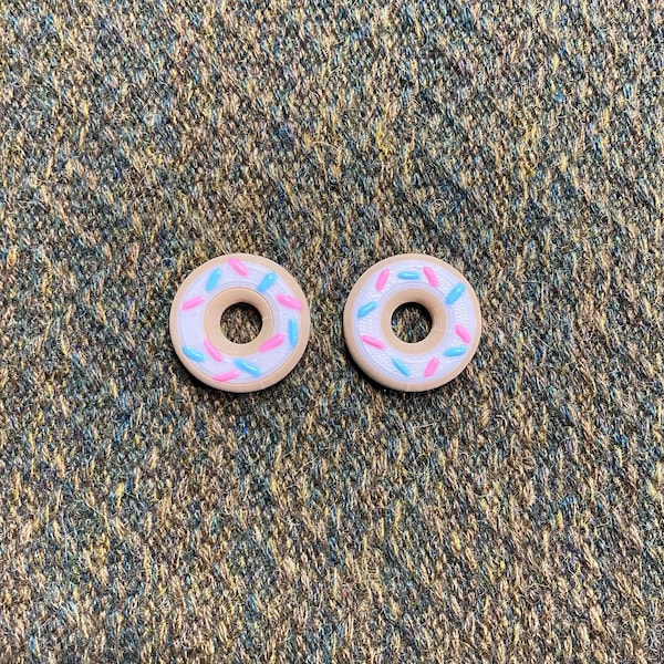 The Donut Fidget - 3D Printed Magnetic Slider Toy Hand Painted (silent ...