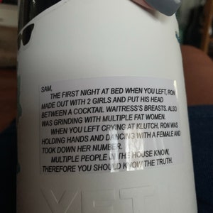 Jersey Shore the Note Framed Canvas Print, Dear Sam Anonymous Letter ...