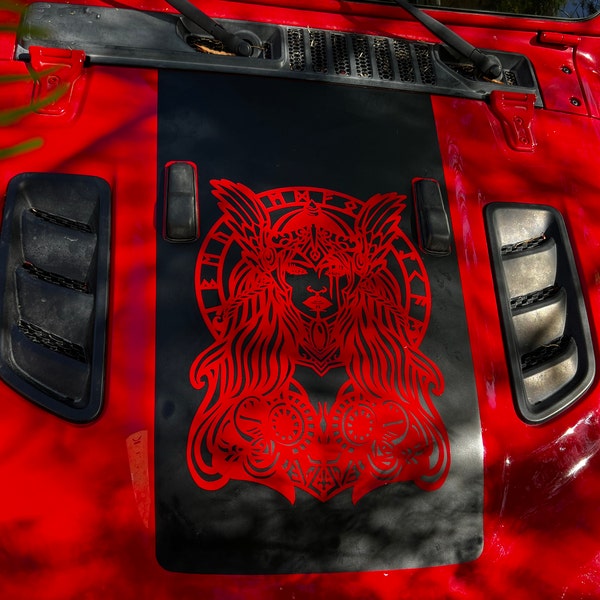 Shieldmaiden, Valkyrie, Viking Warrior Freya Vinyl Decal for Car Truck ...