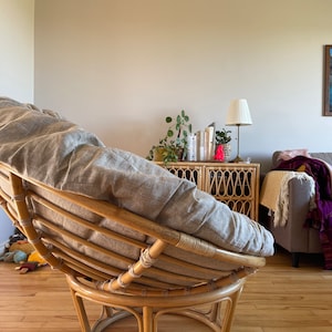 Hemp Sofa Futon.floor Sofa With Removable Linen Covers.large Floor ...