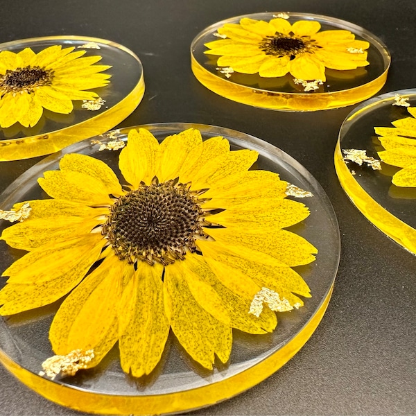 Pressed Dried Sunflower for Floral Art Craft Resin Cast - Etsy