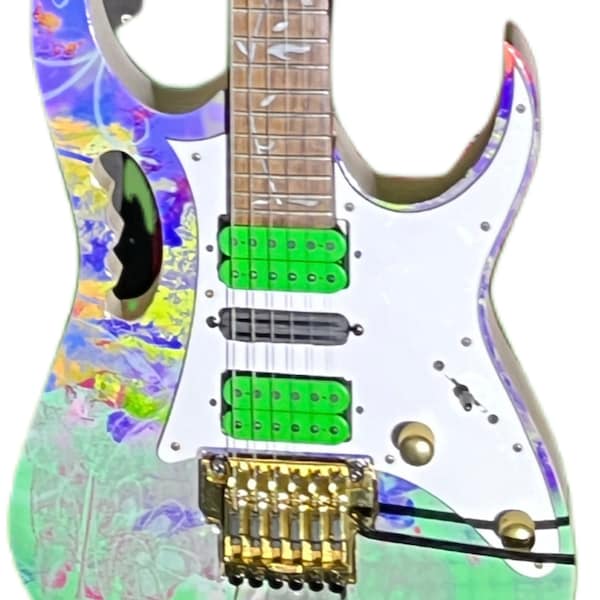 Guitar Skin Wrap Laminated Vinyl Sticker Decal for Any Guitar 80's Rock ...