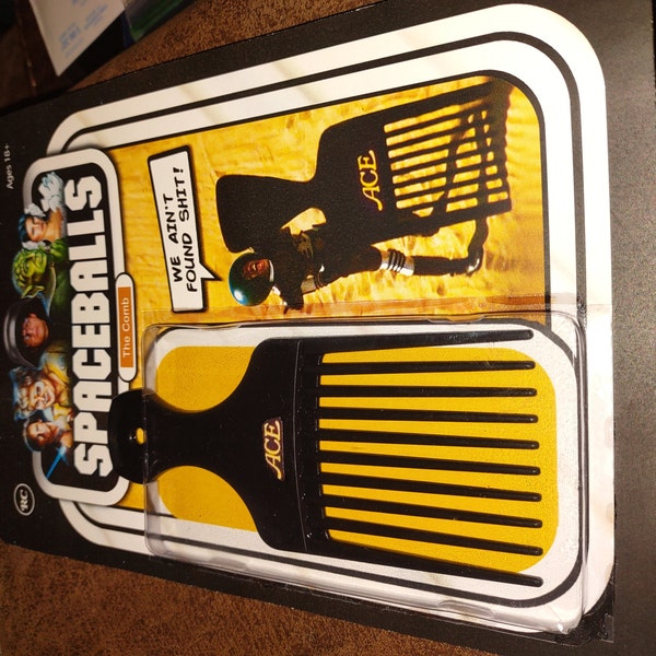 Spaceballs Hair Pick Movie Parody Star Wars Custom Made Card With Comb ...
