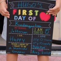 2-in-1 FRENCH First Day of School Sign, First Day of School Version ...