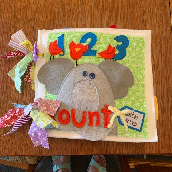 1 2 3...COUNT With Me Felt QUIET Book PDF Pattern Counting Busy Book ...