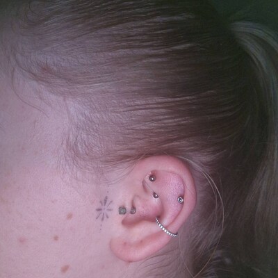 14g Scaffold Industrial Piercing Bar Colour Funky Wavy - Etsy