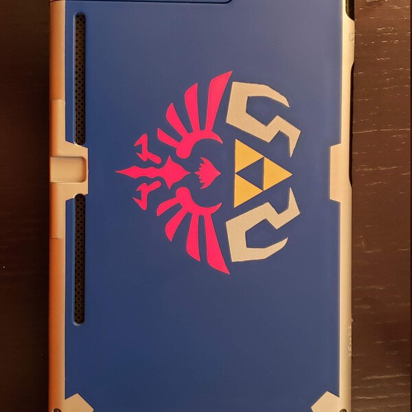 Custom the Legend of Zelda Hylian Shield Themed Nintendo Switch Back ...