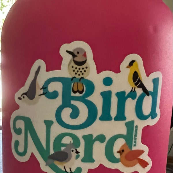 Bird Nerd Vinyl Sticker - Etsy
