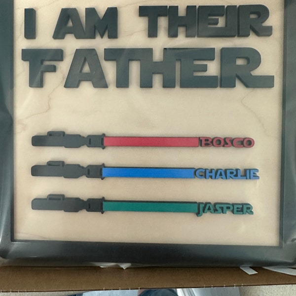 I Am Their Father Sign, I Am Your Father Sign, Father's Day Custom Sign ...