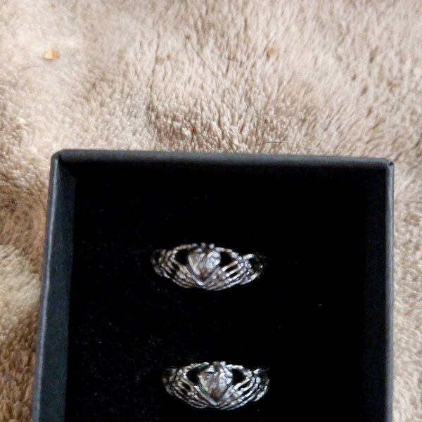 Sterling Silver Dark Gothic Ring, Gothic Engagement Ring, Goth Promise ...