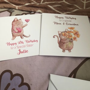 Cute Little Girl Ballerina Personalised Birthday Card | Etsy UK