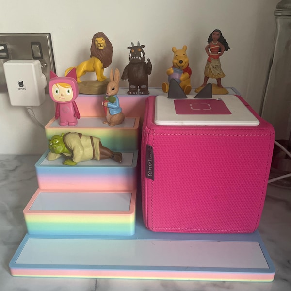 Large Rainbow Tonie Box Docking Station Figure Storage Tonie Figure ...
