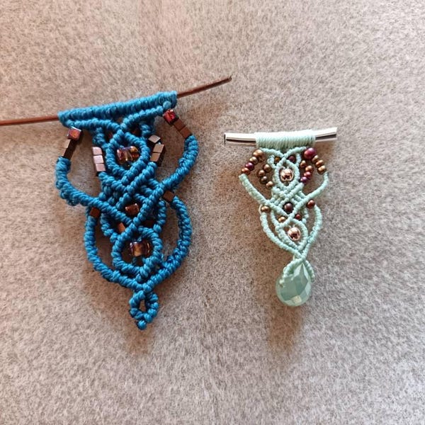 PDF Tutorial, Macrame Earrings PATTERN, Micro Macrame Tutorial, DIY ...