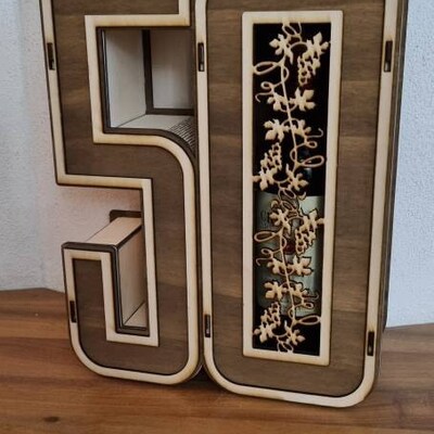 Bundle 3D Numbers Gift Box Vector File for Laser Cut and SVG - Etsy