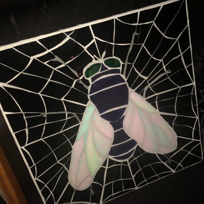 UFO Alien Abduction Stained Glass Suncatcher Wall Art Home - Etsy