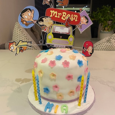 Mr Bean Birthday Cake Topper Unofficial - Etsy