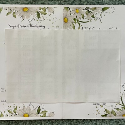 Editable Funeral Program Template, Daisies Funeral Memorial, Printable ...