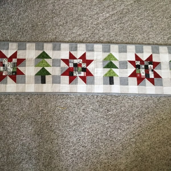 DIGITAL Pattern: Buffalo Check Christmas Runner - Etsy
