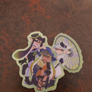 Splatoon 3 Squid Sisters and Captain Sticker - Etsy