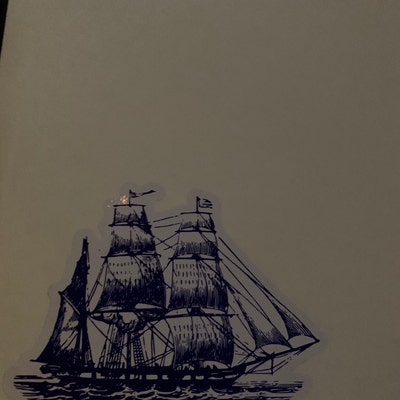 Sailing Ship Stickers, Nautical Stickers, Sailing Decals, Old Tall ...