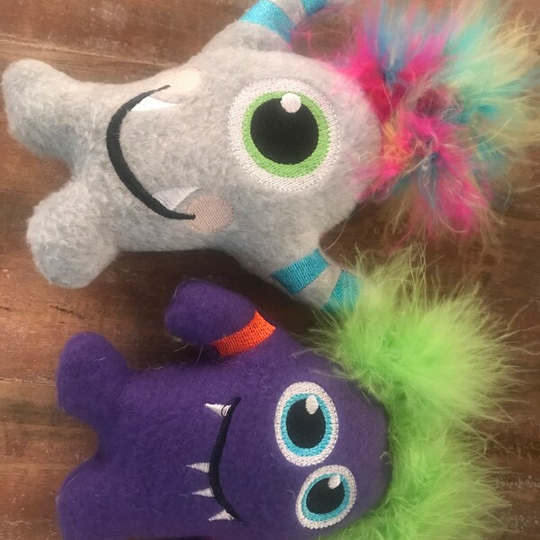Monster Mash Plush Toys. Machine Embroidery In-the-hoop Toys and ...