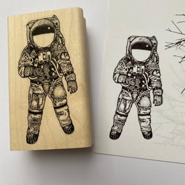 Astronaut RUBBER STAMP, Space Travel Rubber Stamp, NASA Rubber Stamp ...